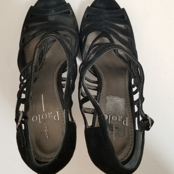 Paolo | Shoes | Linea Paolo Black Suede Heels 9m | Poshmark